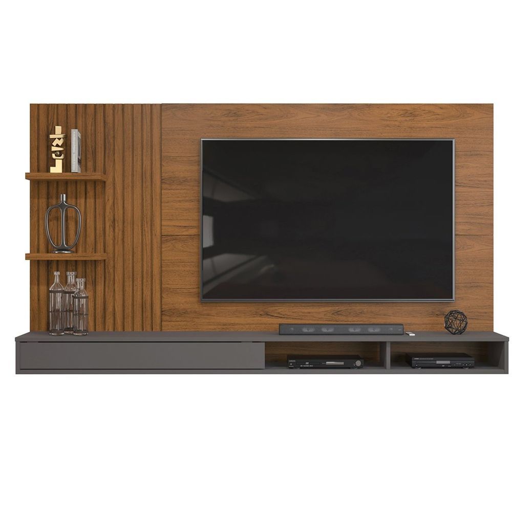 Rack Suspenso Para Tv Até 60 Polegadas 1 Portas 2 Prateleiras Bento Dj ...