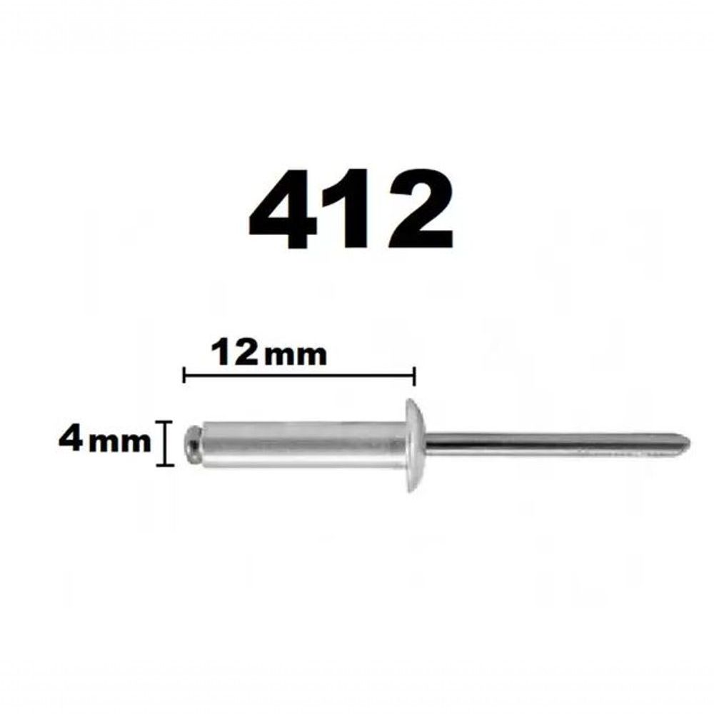 20 Rebite Repuxo Pop Medida 412 - WebContinental
