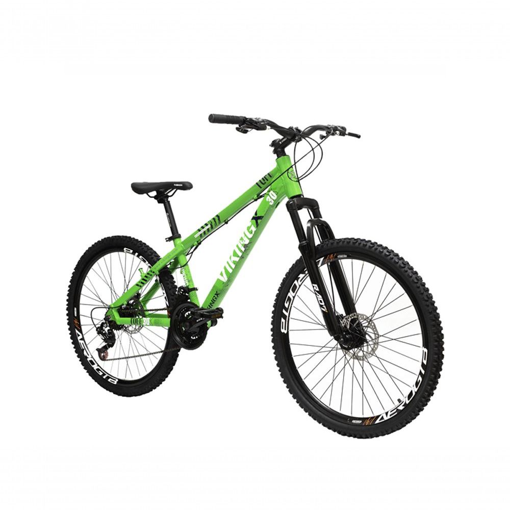 Bicicleta Viking Tuff X30 Aro 26 21 Marchas Verde - WebContinental