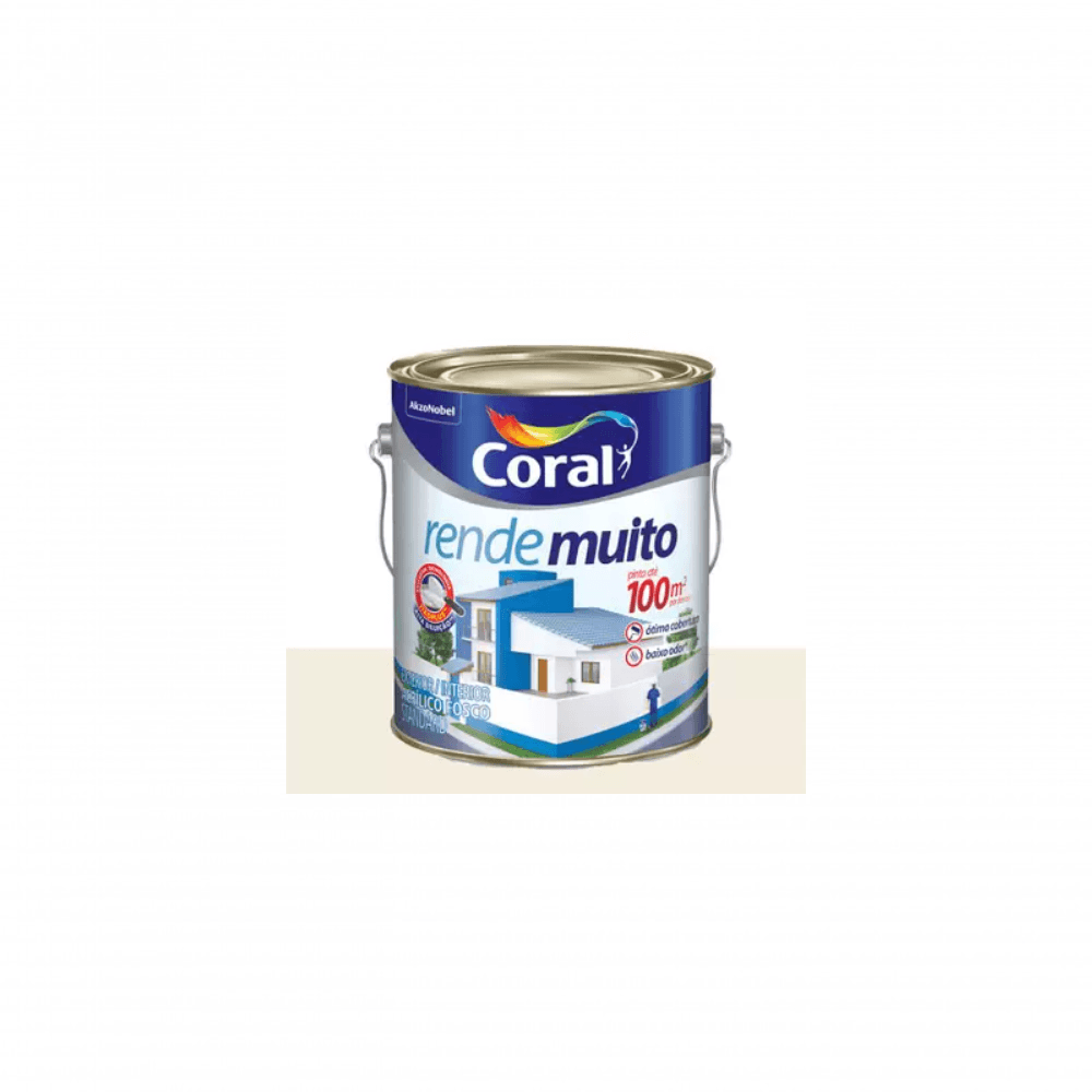 Tinta Coral Rende Muito Acrílica Fosca Branco 3,6l - WebContinental
