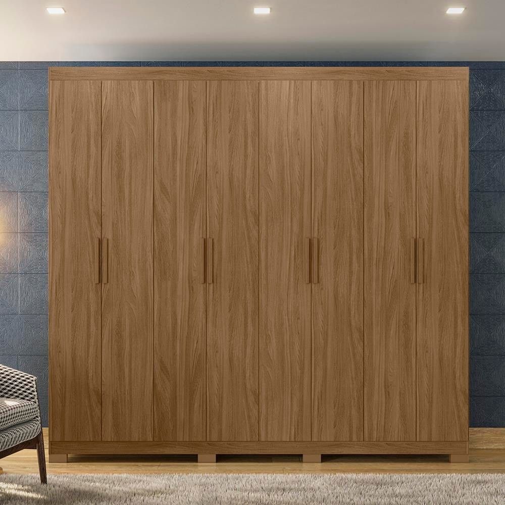 Guarda Roupa Moval New Curitiba Com 8 Portas, 4 Gavetas, Maleiro E ...
