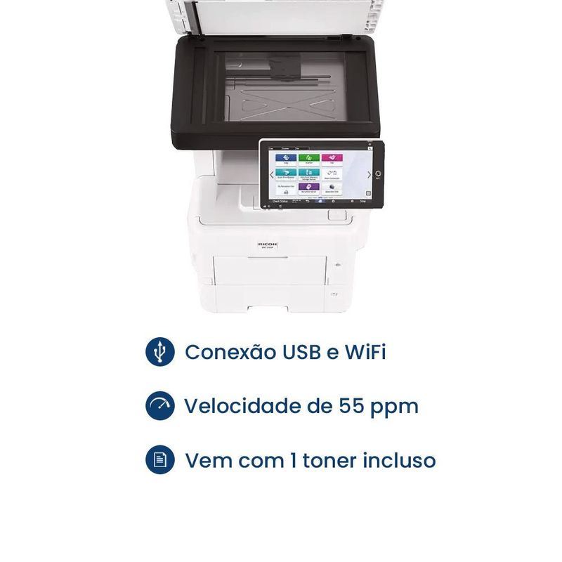 Impressora Multifuncional Pb Ricoh Im550F - WebContinental