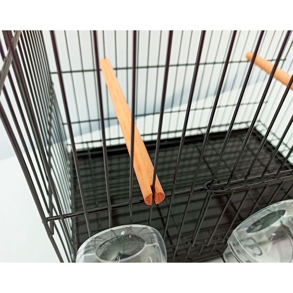 Gaiola Exposição Para Canário Comedouro Meia Lua Quatiguá Preta ...