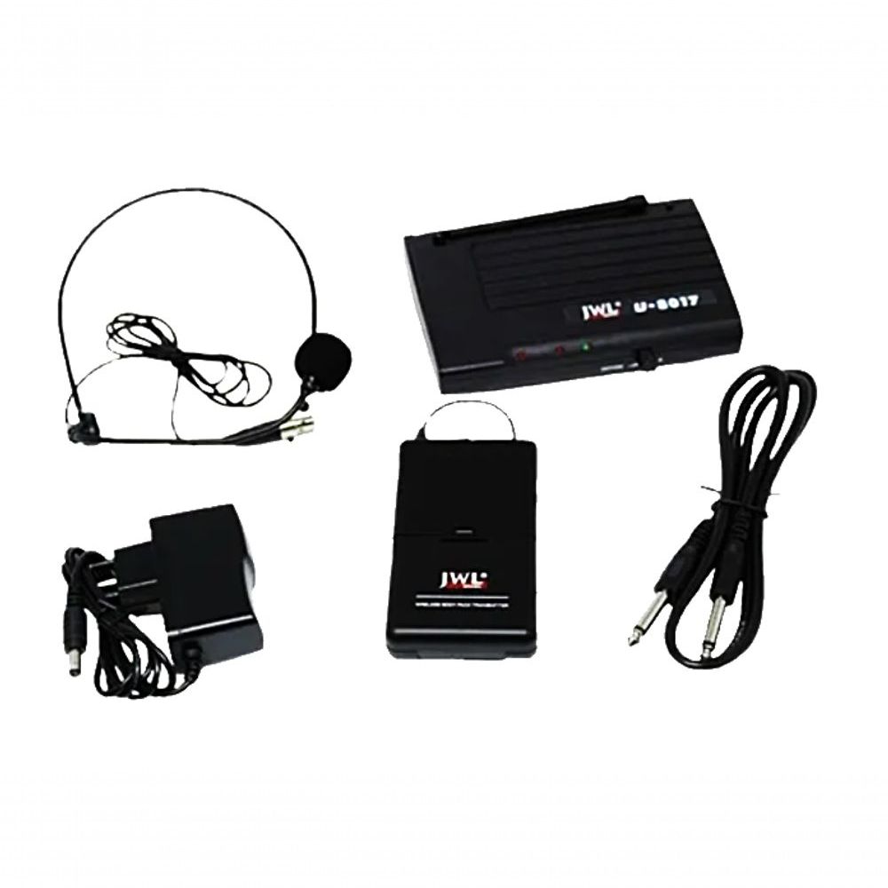 Microfone Sem Fio Headset Auricular Jwl U-8017 - Uhf - WebContinental