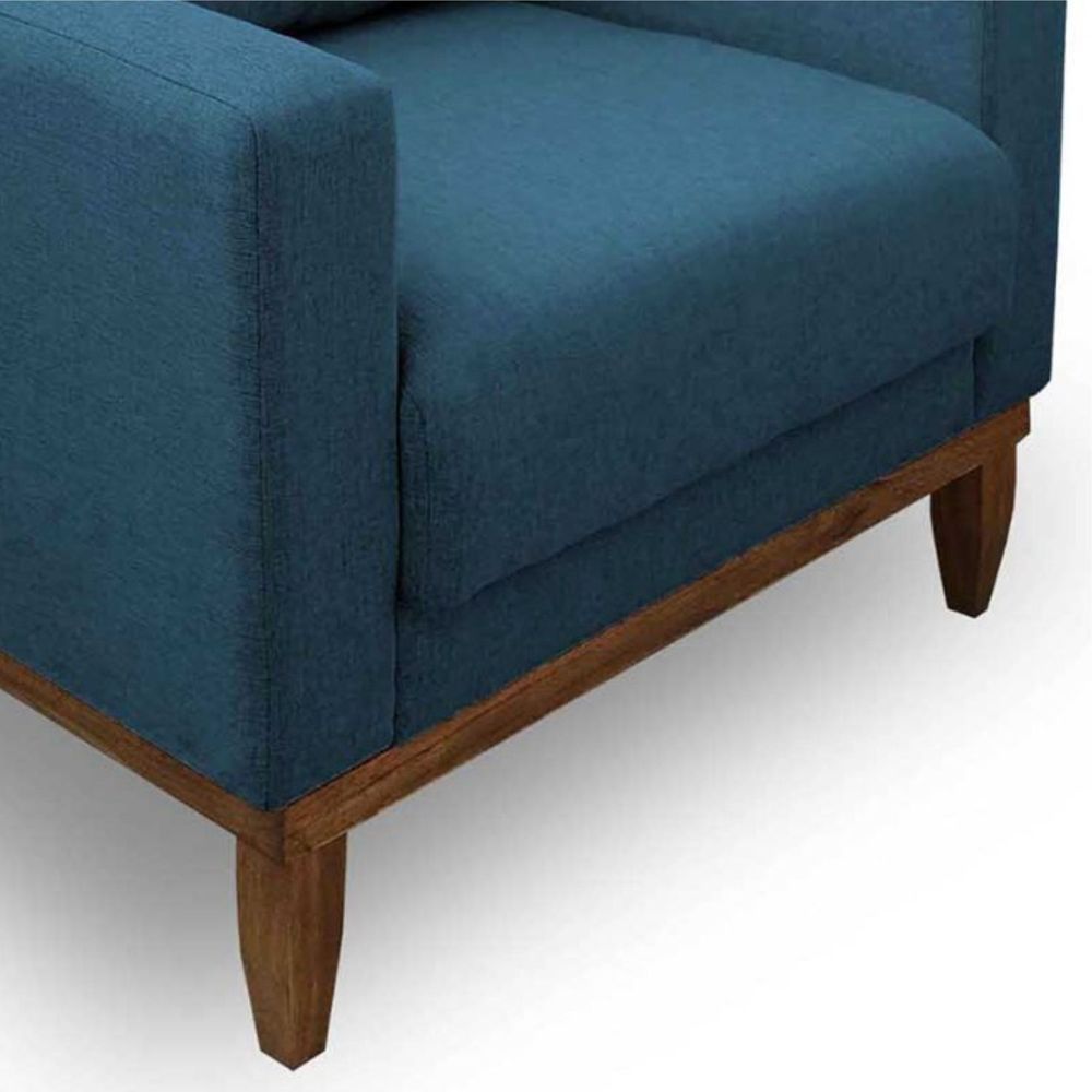 Poltrona Sara Cor Linho Azul - WebContinental