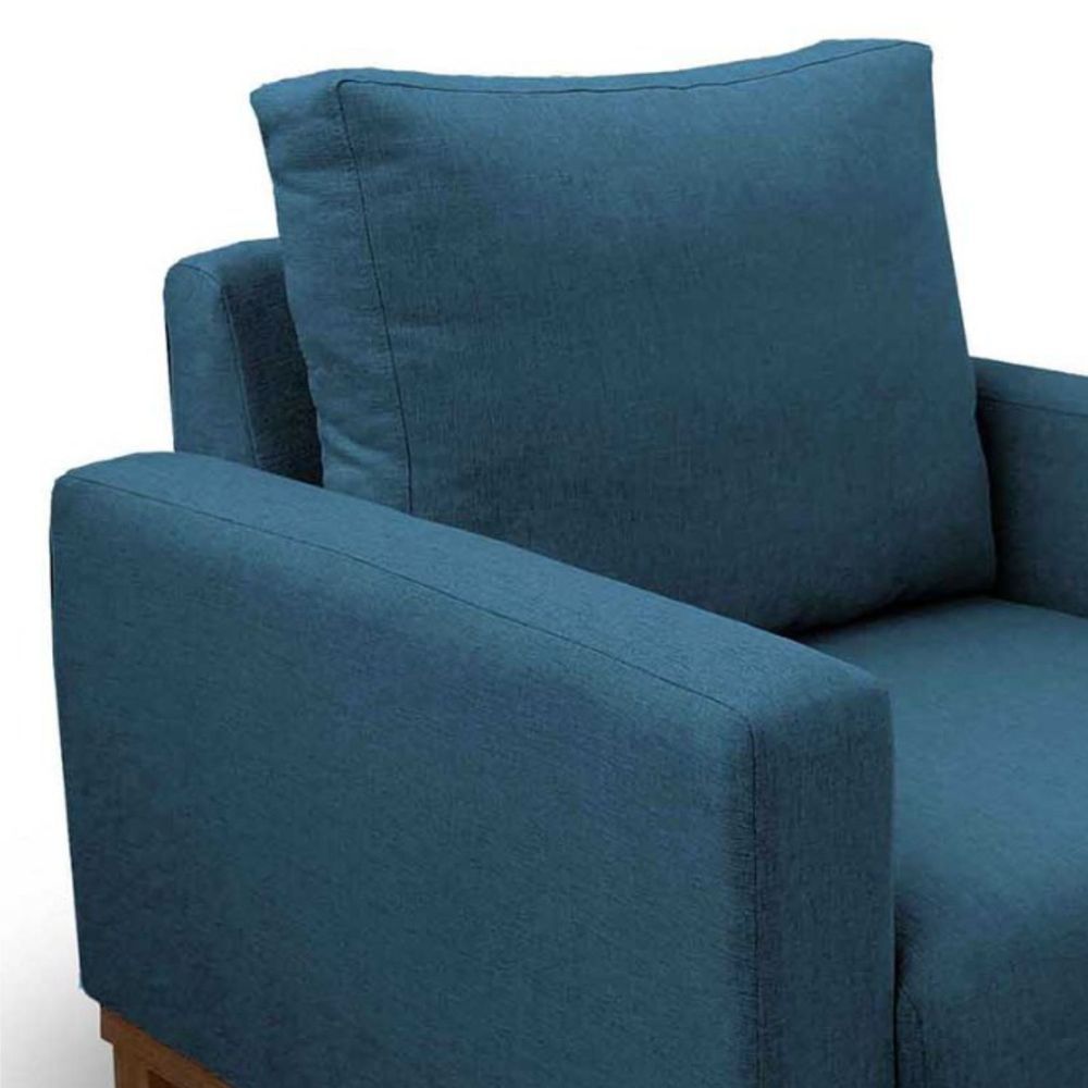 Poltrona Sara Cor Linho Azul - WebContinental