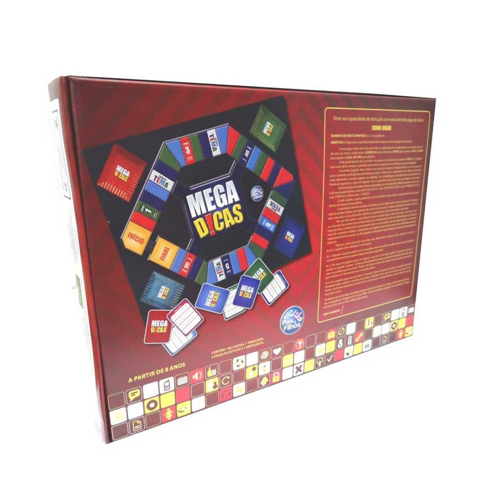 Jogo De Tabuleiro - Mega Dicas - Pais E Filhos - WebContinental