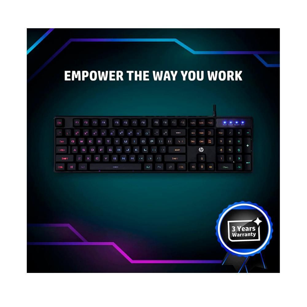 Teclado Gamer Membrana Usb K300 Led Hp - WebContinental