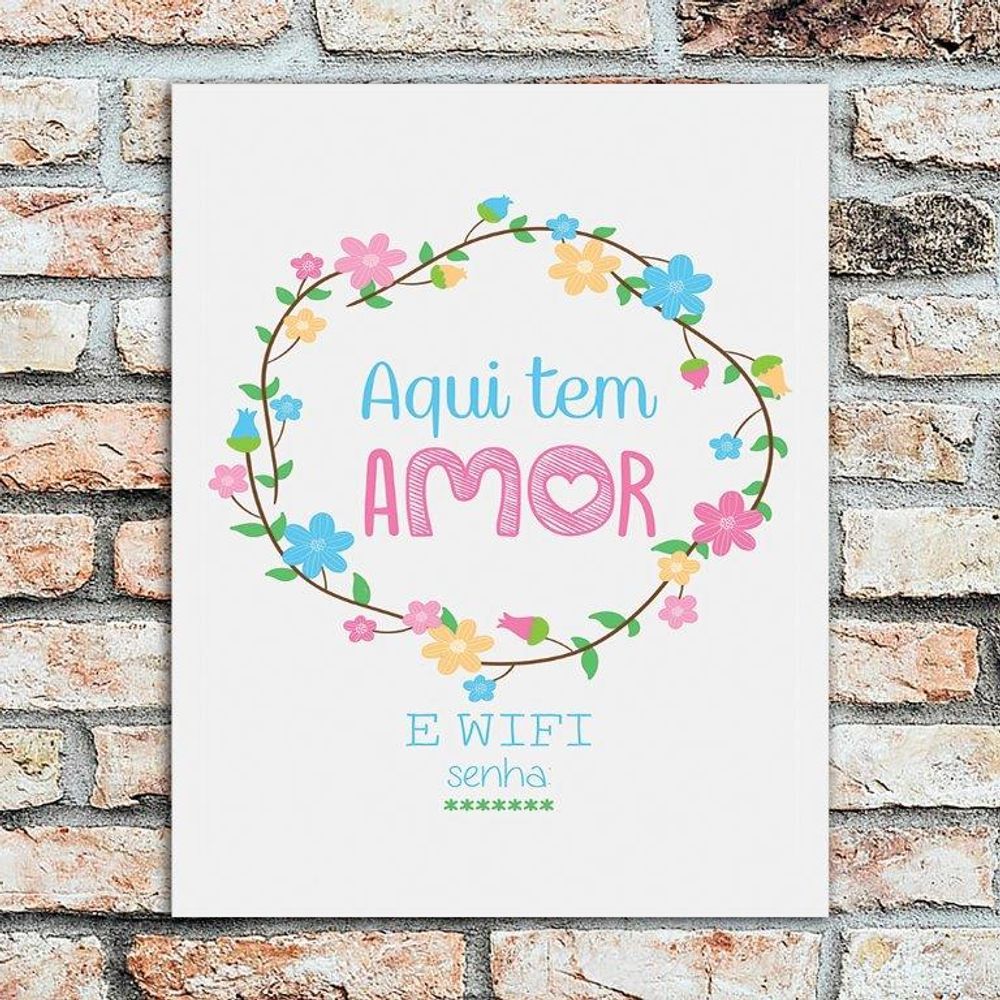 Placa Decorativa Frases 30X40Cm - WebContinental