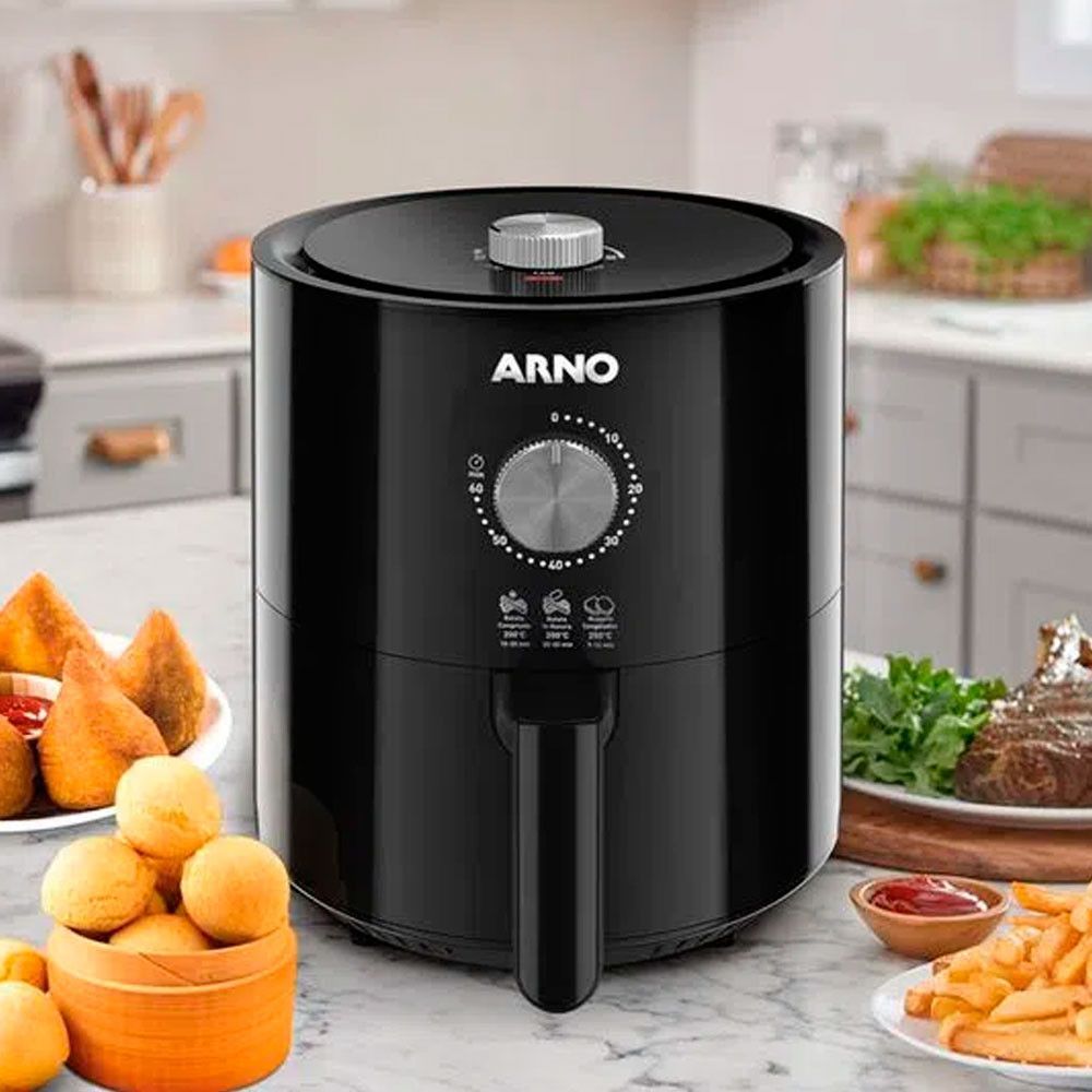 Fritadeira Sem óleo Arno Airfry Ultra 4,2 Litros Ufrp Preto 110v ...