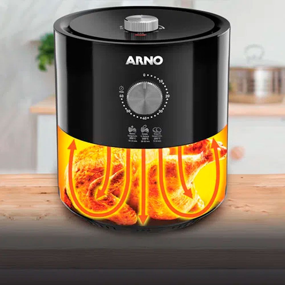 Fritadeira Sem óleo Arno Airfry Ultra 4,2 Litros Ufrp Preto 110v ...