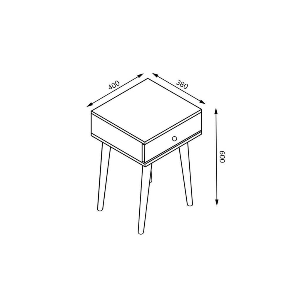 Mesa Cabeceira Casal Rt3072 C/ 1 Gaveta Rustico - Movelbento ...