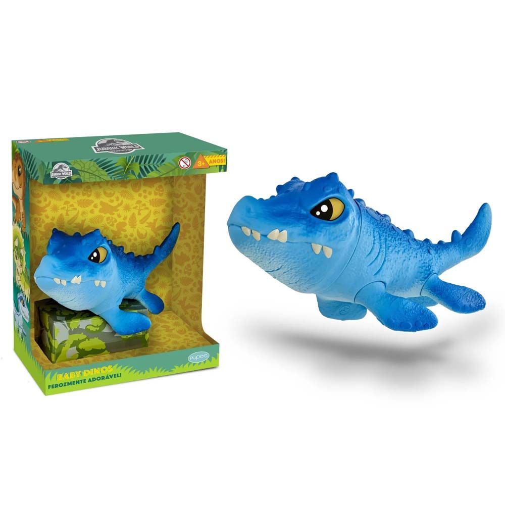 Figura Articulada - Jurassic World - Baby Dinos - Mosasaurus - Pupee ...