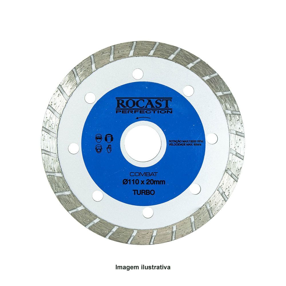 Disco Diamantado Combat Turbo 110 X 20mm Turbo Rocast 34,001 ...
