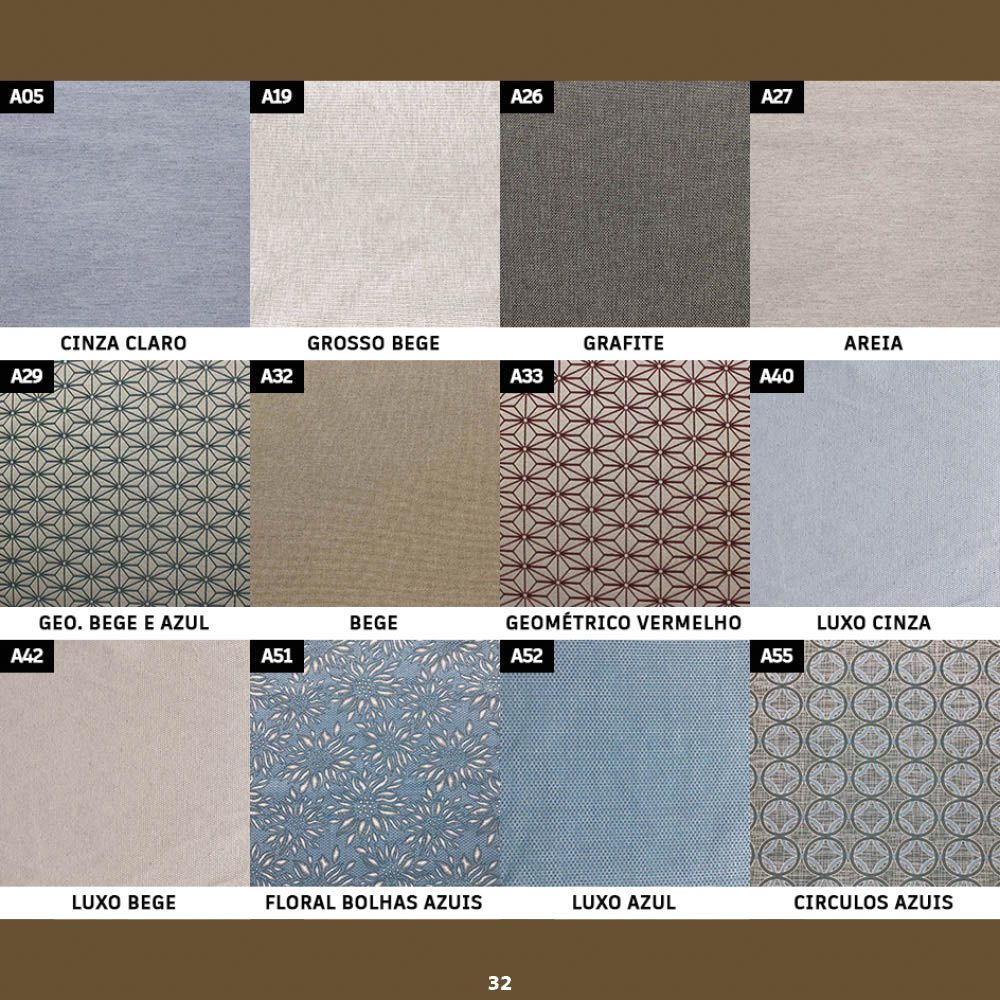 Catálogo De Tecidos e Cores Para Poltronas e Puffs Linho - WebContinental