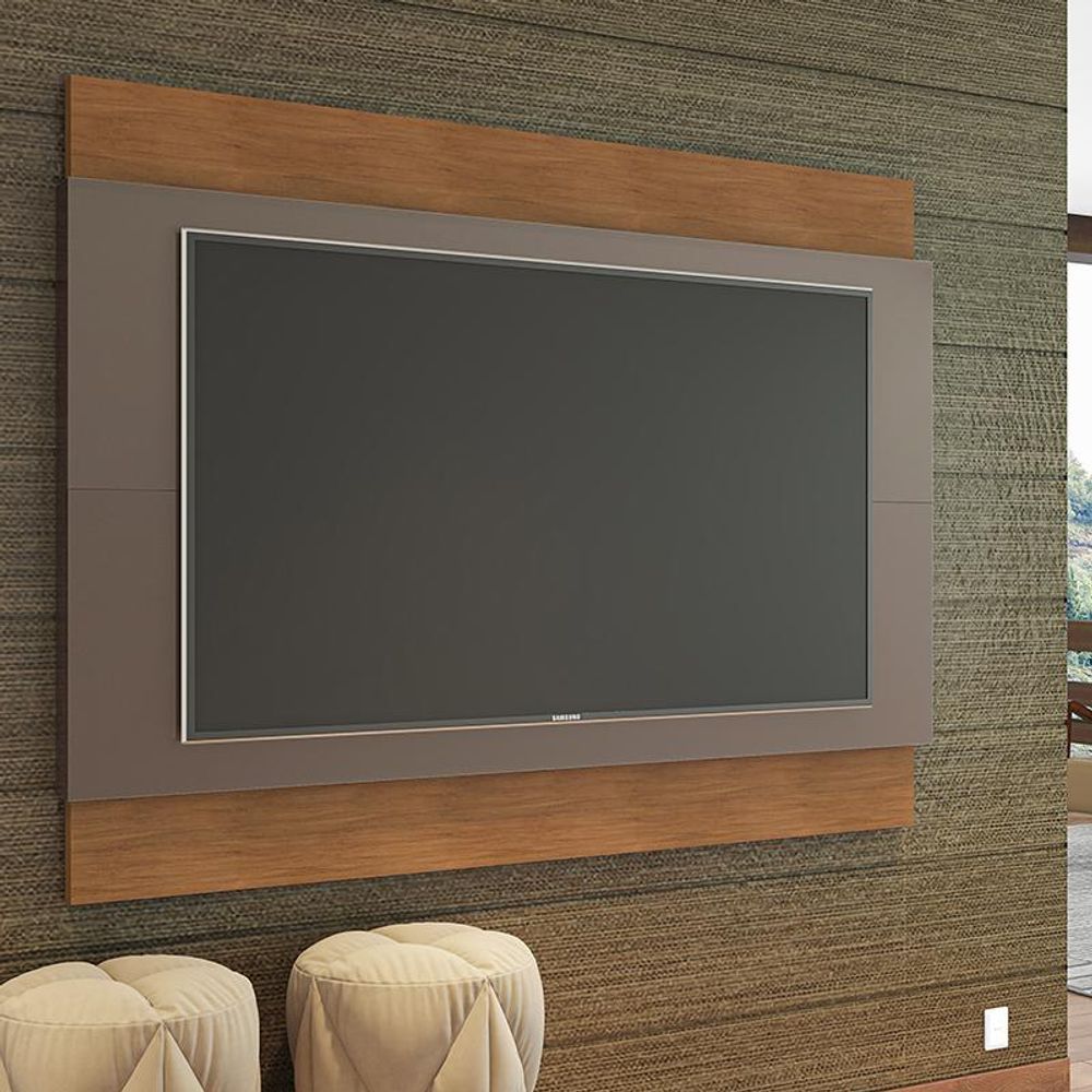 Painel Tv Expand 180cm Sala 65 Polegadas Cinza Perola/cedro Cinza ...