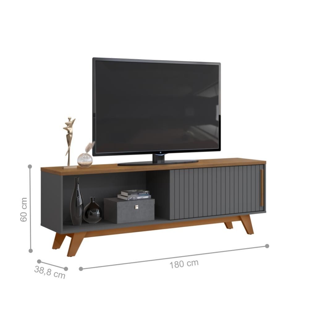 Rack Para Tvs 60 Polegadas Denver Cinza Urbano - WebContinental