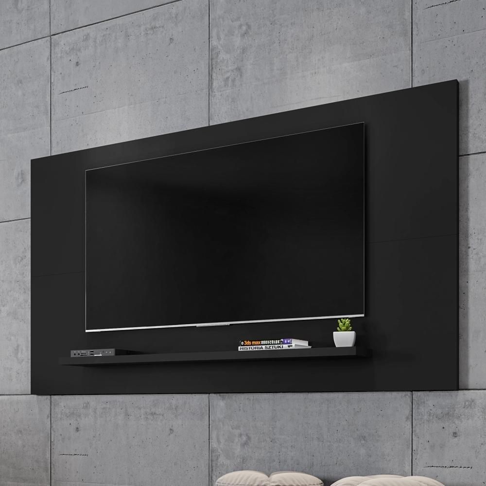 Conjunto Rack E Painel 60 Polegadas Turin Preto Cedro - WebContinental