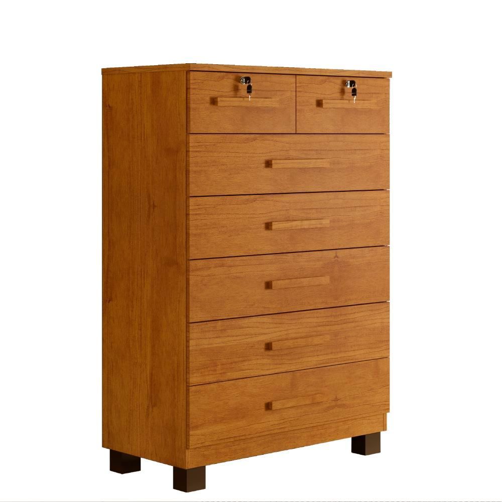 Cômoda New Barcelona 7 Gavetas Benetil Cor:cinamomo - WebContinental