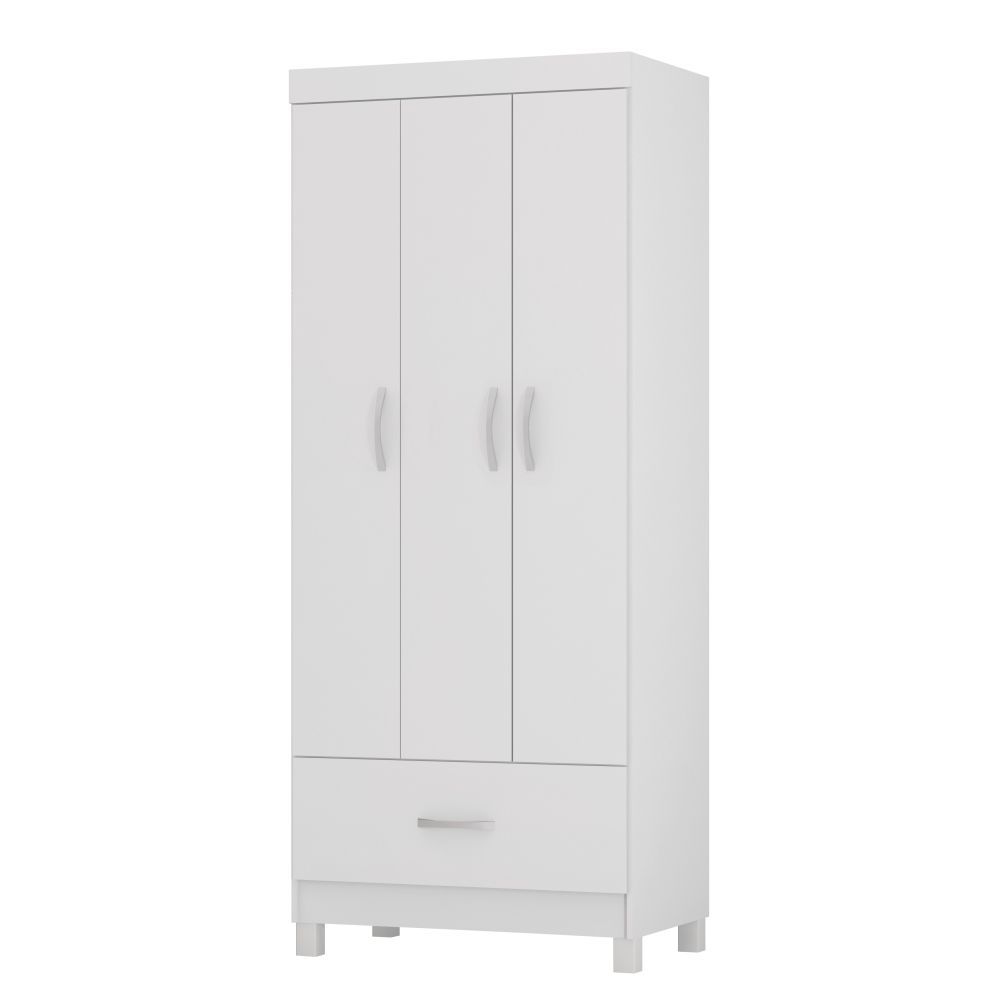 Roupeiro 3 Portas Davis Branco - WebContinental