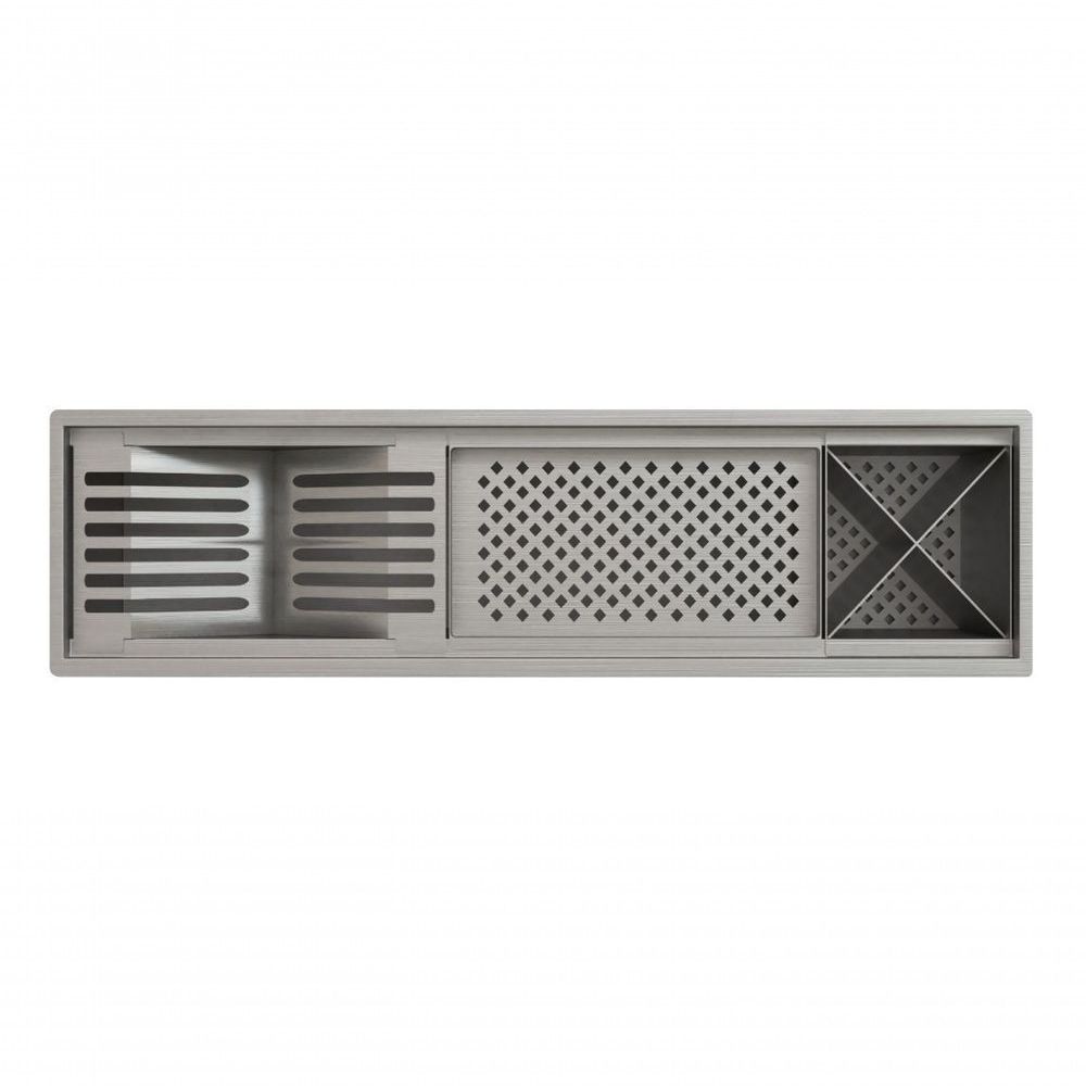 78 Cm Calha Para Pia Umida Bancada Americana Embutida Inox - WebContinental