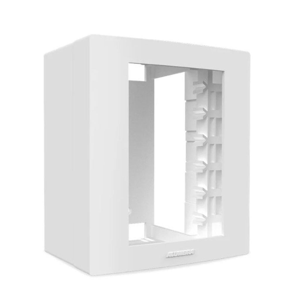 Caixa + Placa Para 3 Modulos De Sobrepor Branca Inova Pro Alumbra ...