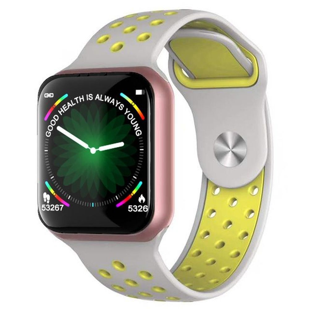 Relógio Smartwatch F8 Ios Android Dourado/Verde - WebContinental