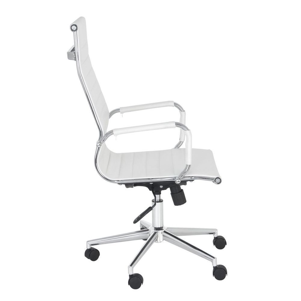 Cadeira Escritório Esteirinha Diretor Home Office Branco - WebContinental