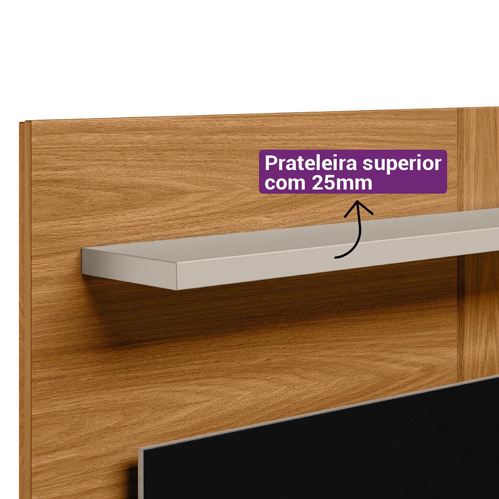 Painel Home Para Tv 50 Polegadas Creta Linea Brasil Nature/off White ...