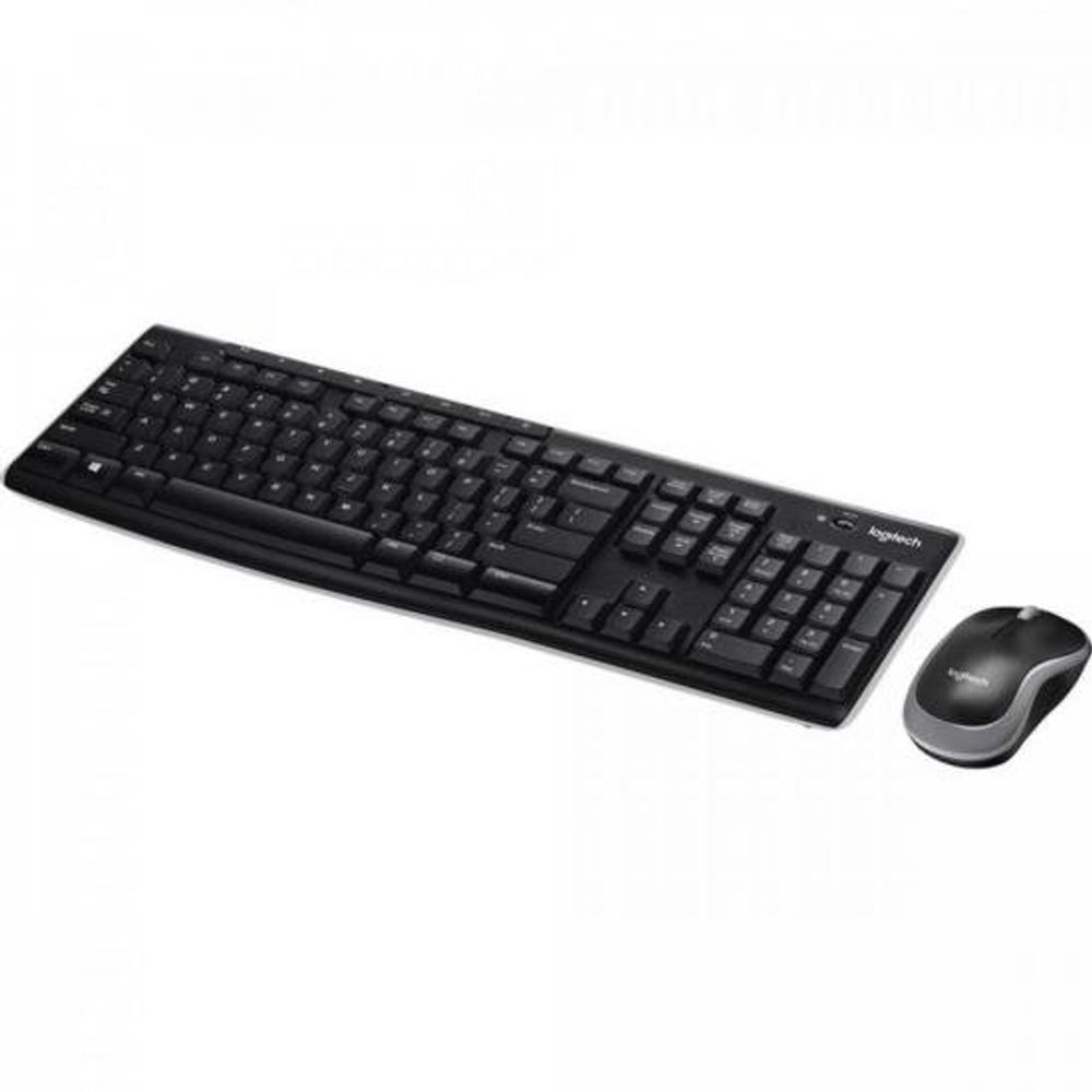 Kit Teclado E Mouse Logitech Mk270 Sem Fio Preto - WebContinental