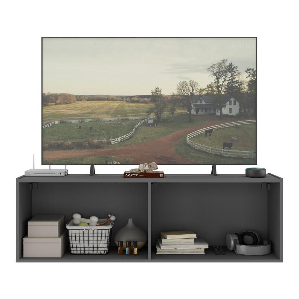 Rack Tv Até 50 Polegadas Suspenso Com Espelhos Mp1081 Grafite Grafite - WebContinental