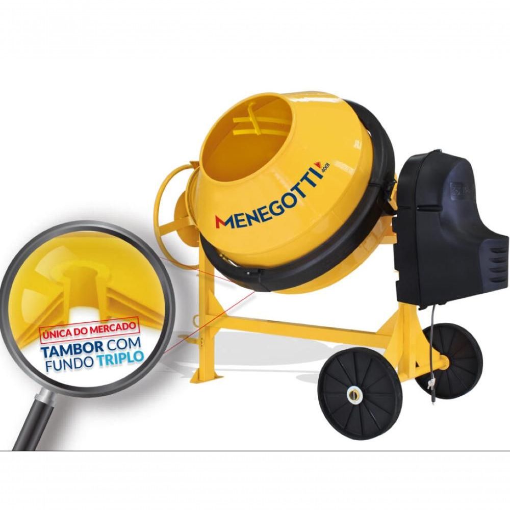 Betoneira 400l Prime Com Motor Monofásico 2cv 220v 60hz 4p Com Roda ...