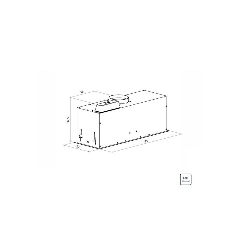 Coifa De Embutir Tramontina Incasso Retangular Inox 75cm 220v