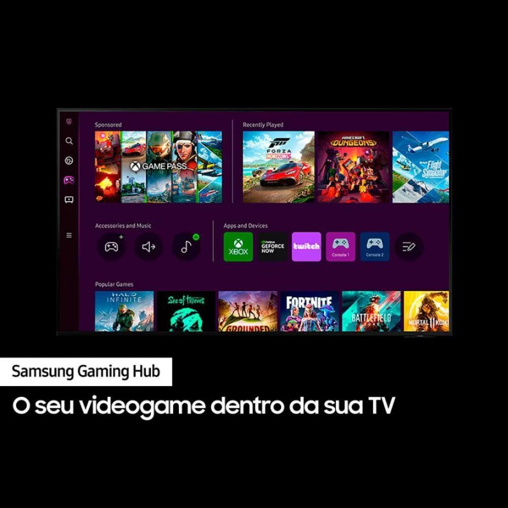 Smart Tv 98 Polegadas Qled 4k Samsung 98q80c Superslim Modo Game Com Ia ...