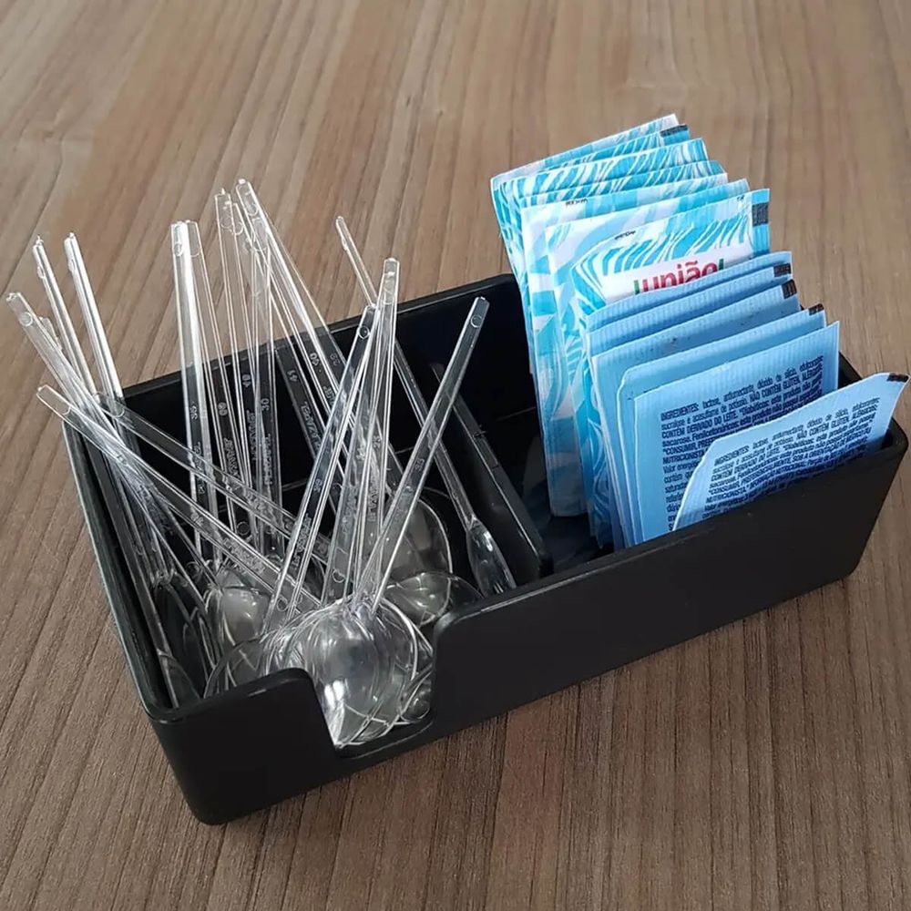 Kit 12 Porta Sachês Para Restaurante Coza Organizadores Açúcar Sal ...