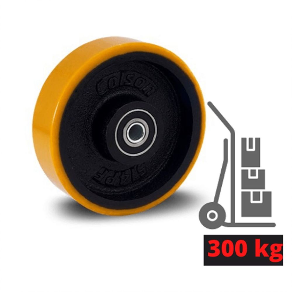 Roda Industrial 6 Pol. Rol. Poliuretano 300kg R.614.pf.e - WebContinental