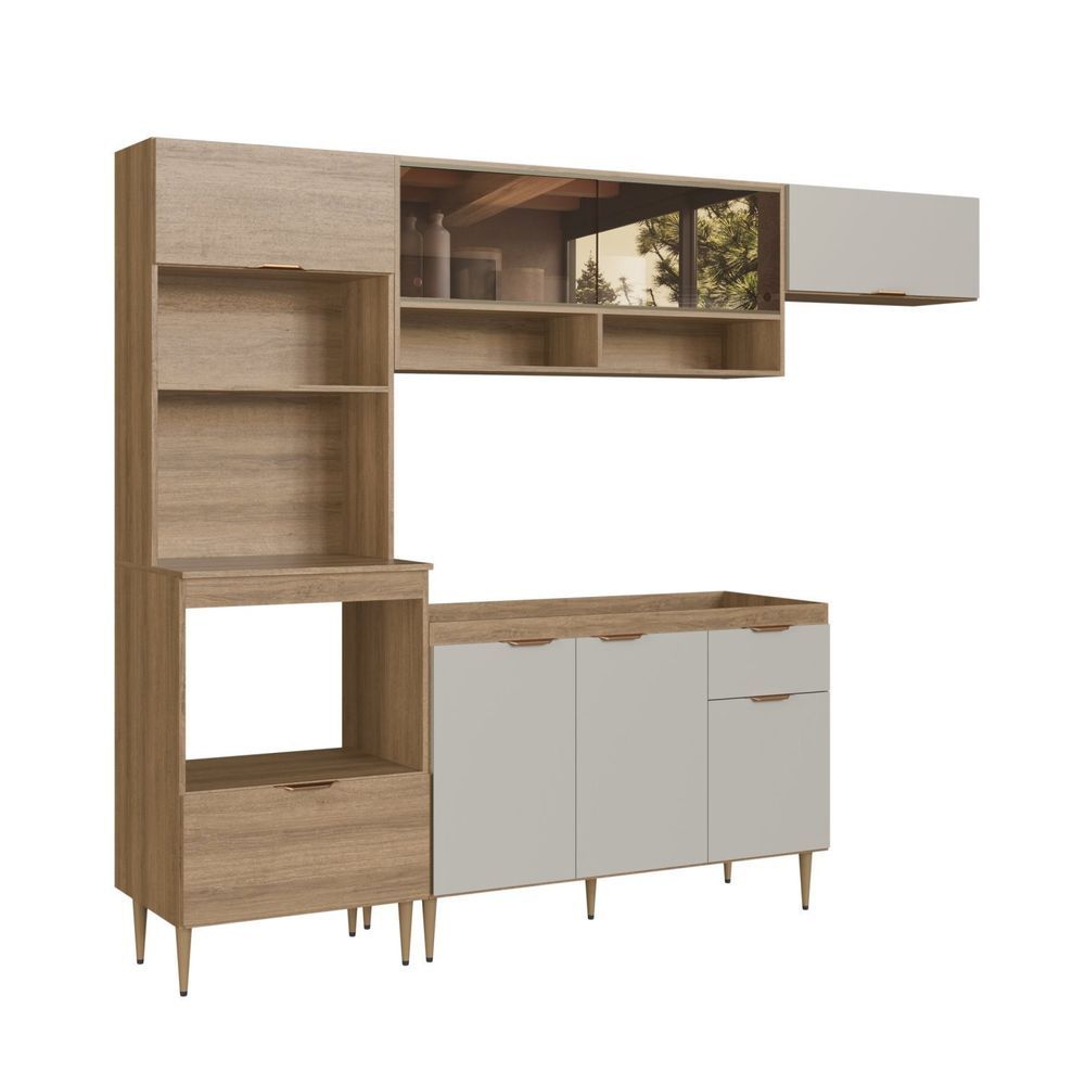 Cozinha Modular Com Porta De Vidro Reflecta E Torre Quente Para 2 ...