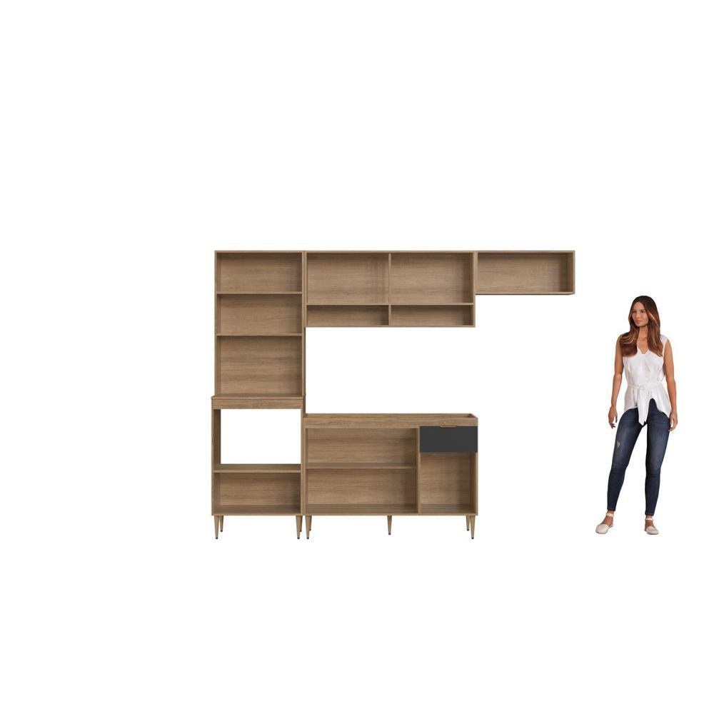 Cozinha Modular Com Porta De Vidro Reflecta E Torre Quente Para 2 ...