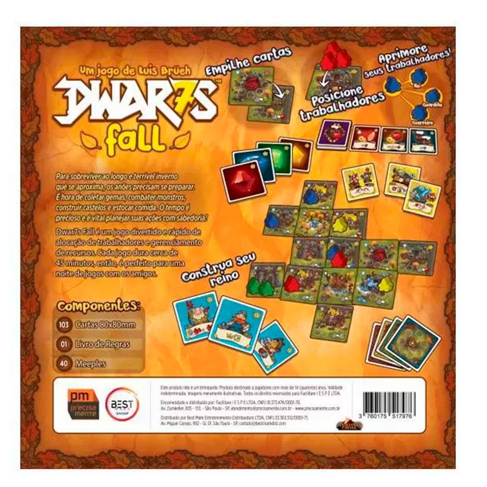 Jogo De Tabuleiro Precisamente Dwar7s Fall Marrom - WebContinental