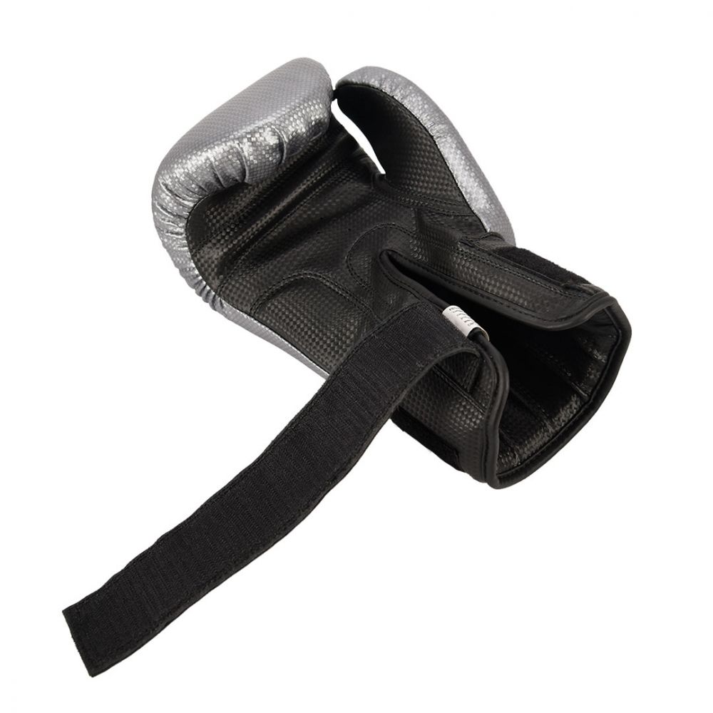 Luva De Boxe Muay Thai Mks Combat New Prospect Silver & Black 16 Oz ...