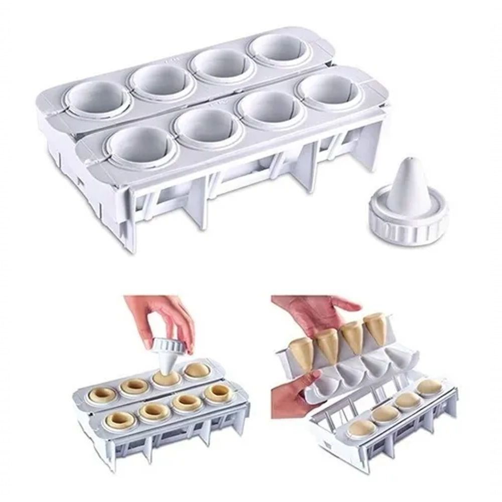 Kit Formas Fábrica De Coxinhas Salgado Modelador Faz 8 Coxin ...