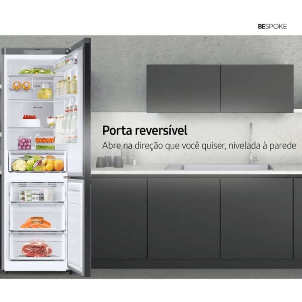 Geladeira Samsung Bespoke 328l Duplex Inverse 110v (painel Obrigatório ...