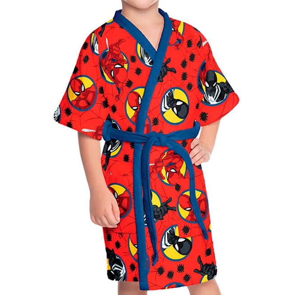 Roupão Infantil Aveludado Homem Aranha - WebContinental