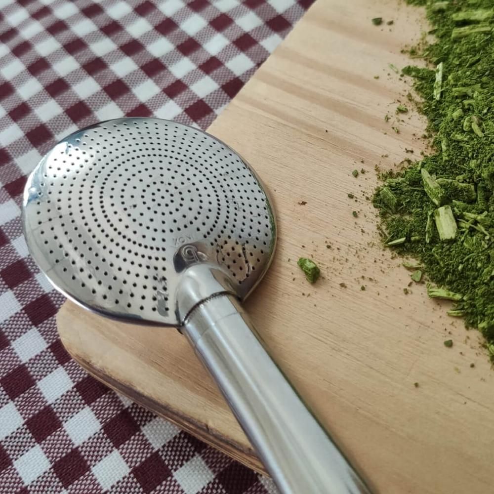 Bomba Para Tomar Chimarrão Mil Furos De Mate Inox Bortonaggio 24cm Lisa ...