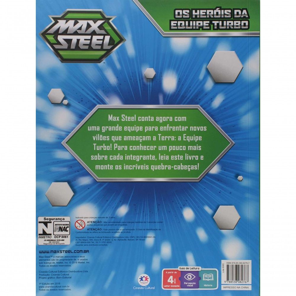 Livro Max Steel Os Heróis Da Equipe Turbo Ciranda Cultural - WebContinental