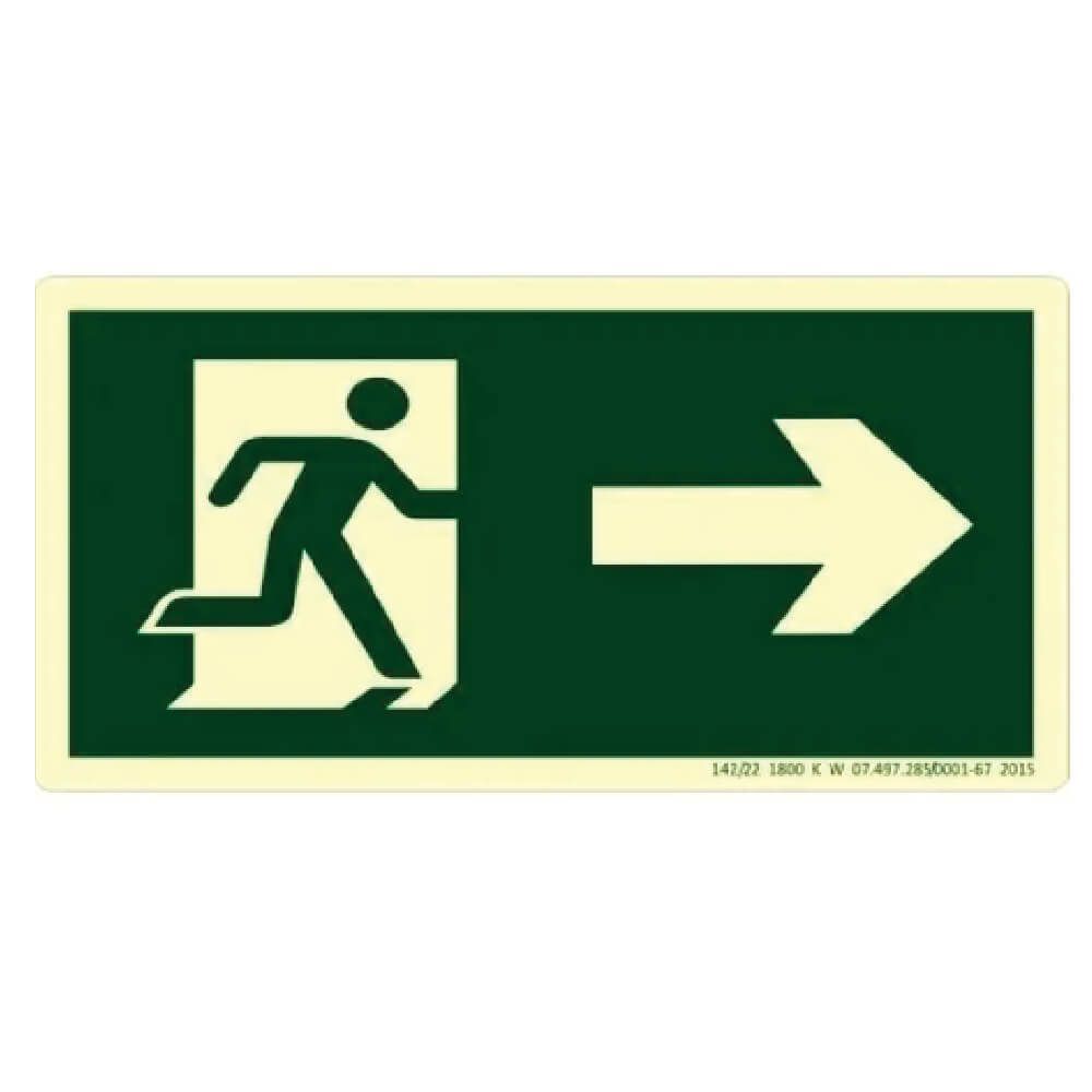 Placa S1 Rota De Fuga A Direita - WebContinental