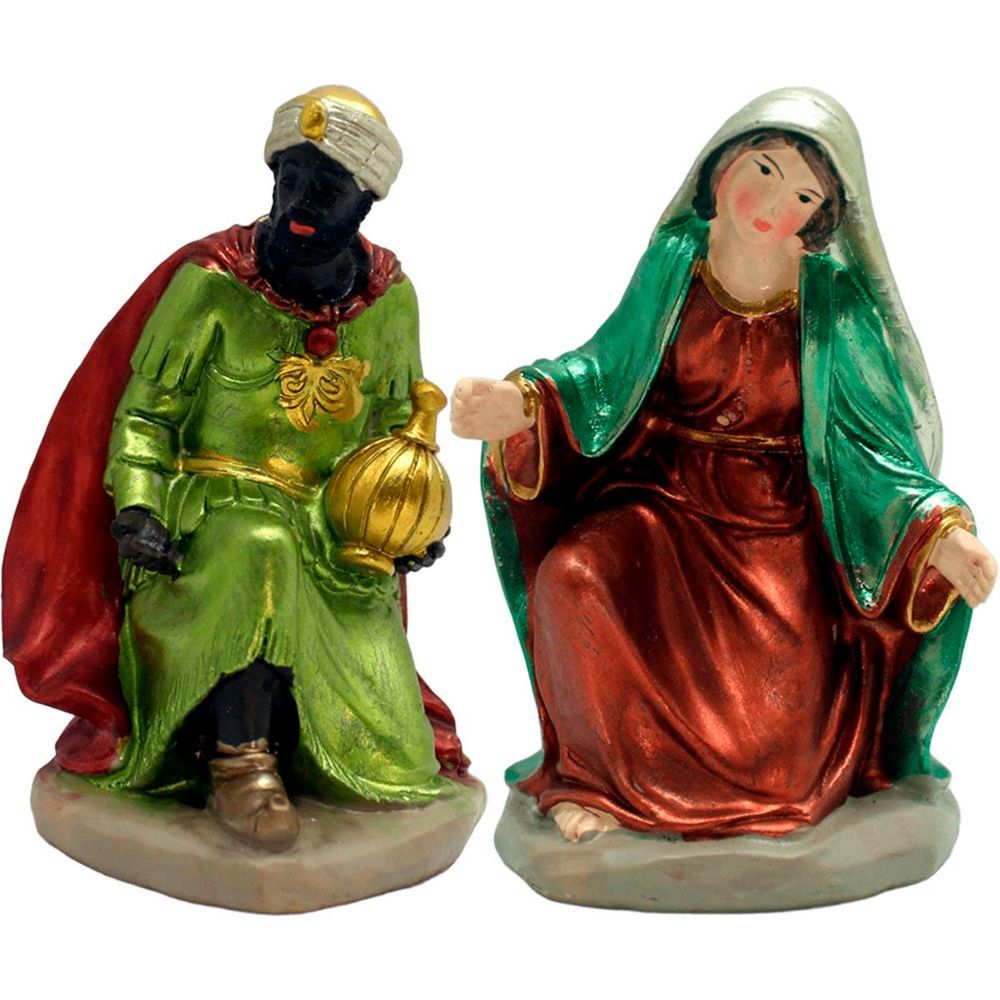 Presépio Natalino Nascimento De Jesus Estatueta 7 Peças 15cm ...