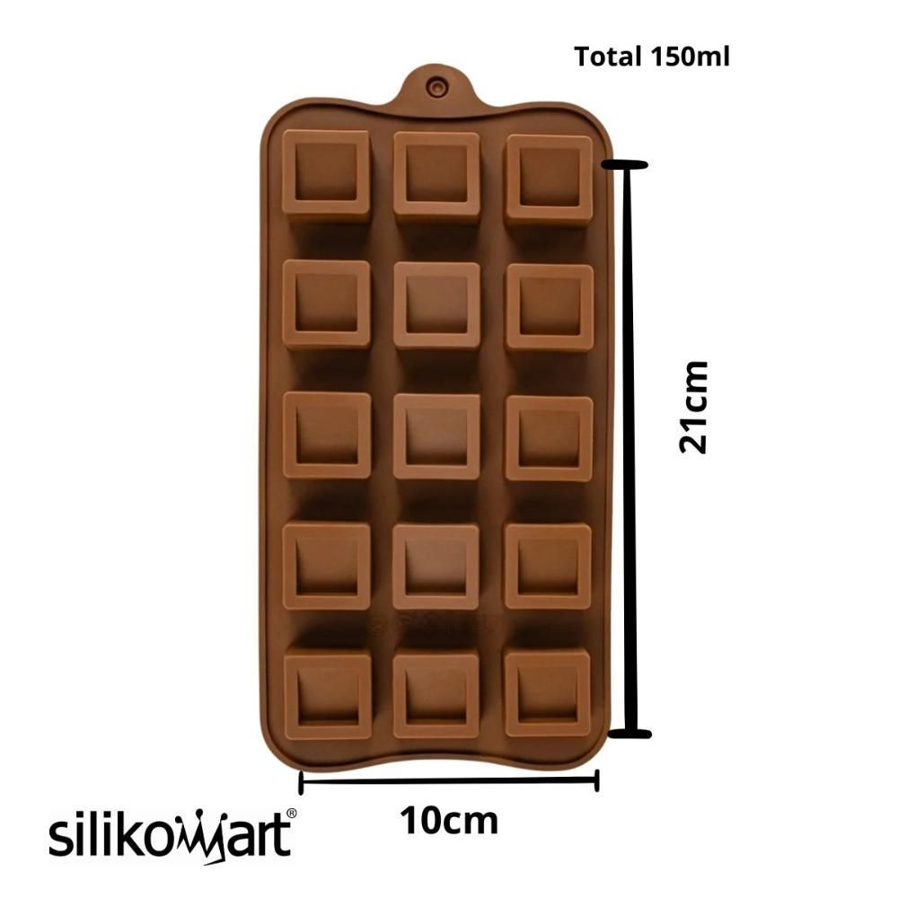 Forma Em Silicone Mini Bombom Chocolate Doce Cubo Silikomart ...