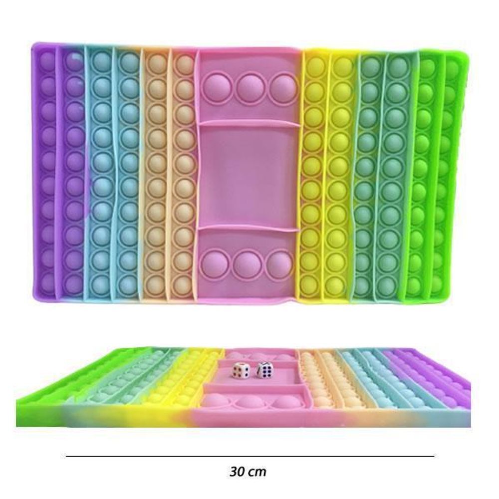 Pop It Gigante Tabuleiro Jogo Dados Popit Anti Stress Grande ...