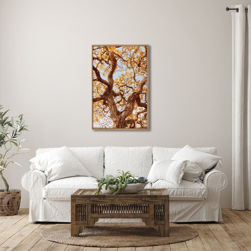 Quadro Decorativo Outono Galhos De árvore Com 1 Tela Cm Ou Cm De Parede ...